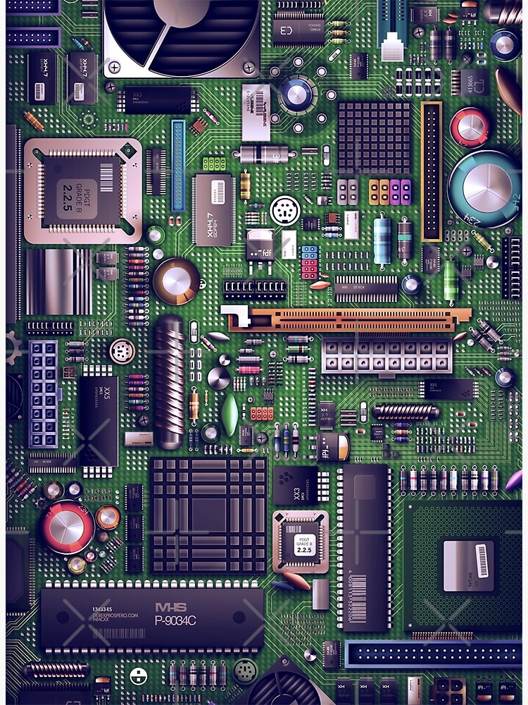 "Motherboard" Poster for Sale by Phantasmal-2-do | Redbubble