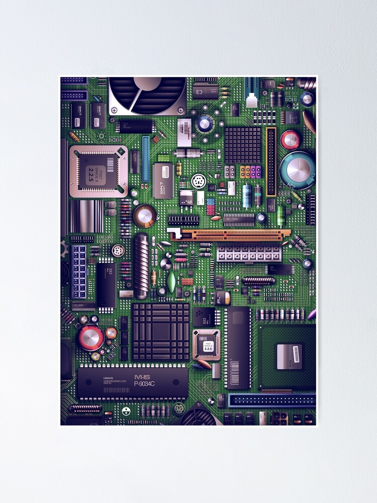 "Motherboard" Poster for Sale by Phantasmal-2-do | Redbubble