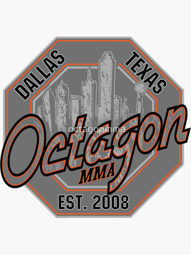 "Octagon MMA Skyline Logo" Sticker by octagonmma | Redbubble