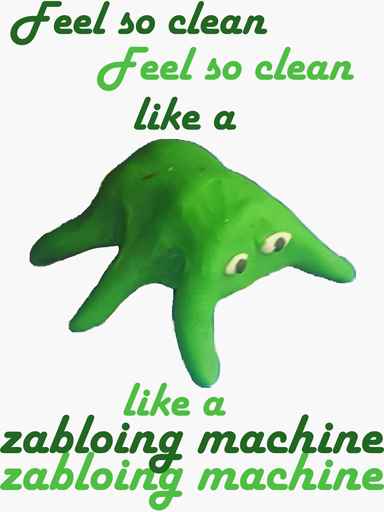 "Zabloing Machine" Sticker for Sale by Ghoul-Jpeg | Redbubble