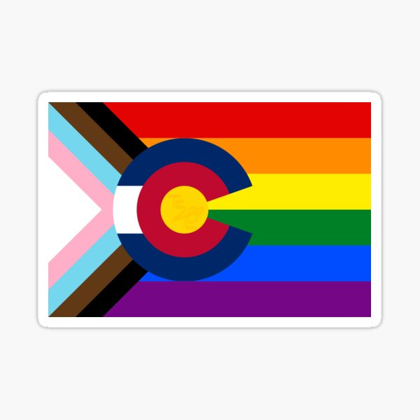 "Colorado LGBTQIA2S+ Progress Pride Flag" Sticker for Sale by ...