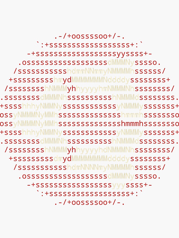 "Ubuntu Linux Neofetch ASCII Art Logo" Sticker for Sale by WhateverIs ...