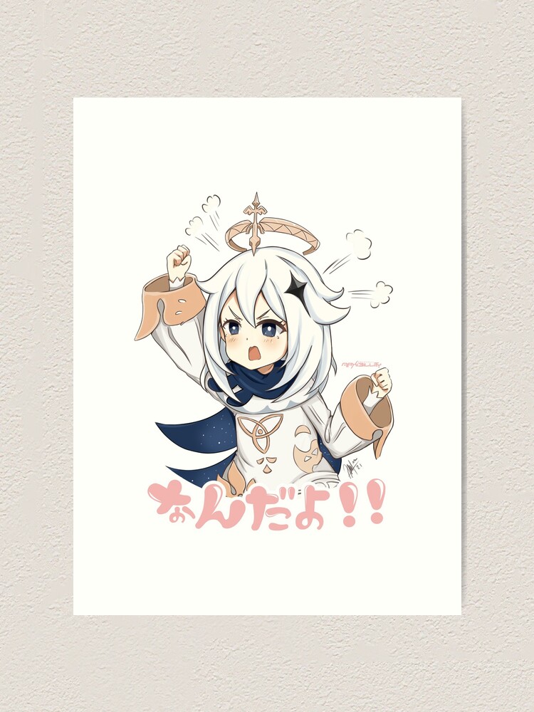 "Angry Paimon" Art Print for Sale by maxibillity | Redbubble