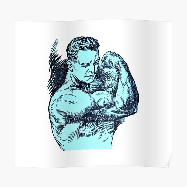 "George Jowett Molding A Mighty Arm" Poster for Sale by COEbodybuilding ...