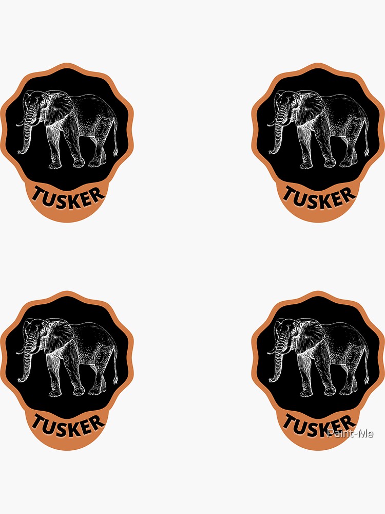 "The Tusker" Sticker for Sale by Paint-Me | Redbubble
