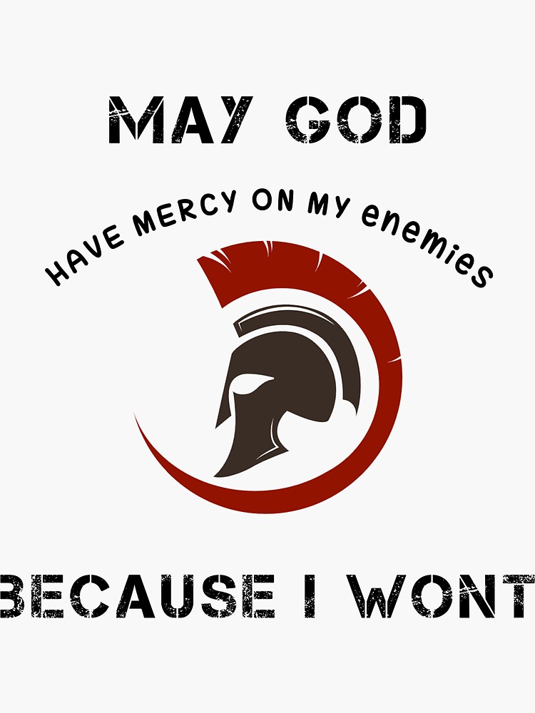 "May god have Mercy" Sticker for Sale by JessicaBella | Redbubble