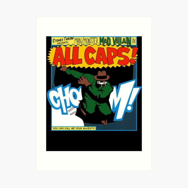 "Mf Doom mf doom all caps " Art Print for Sale by pecanssplosh | Redbubble