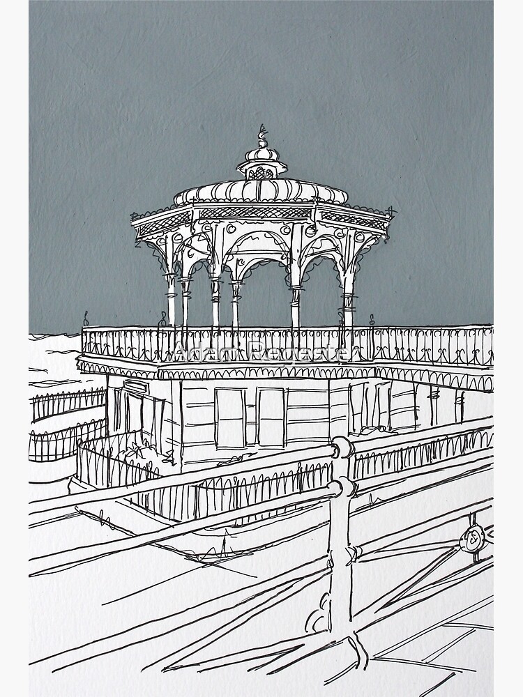 "Brighton Bandstand" Art Print by AdamRegester | Redbubble