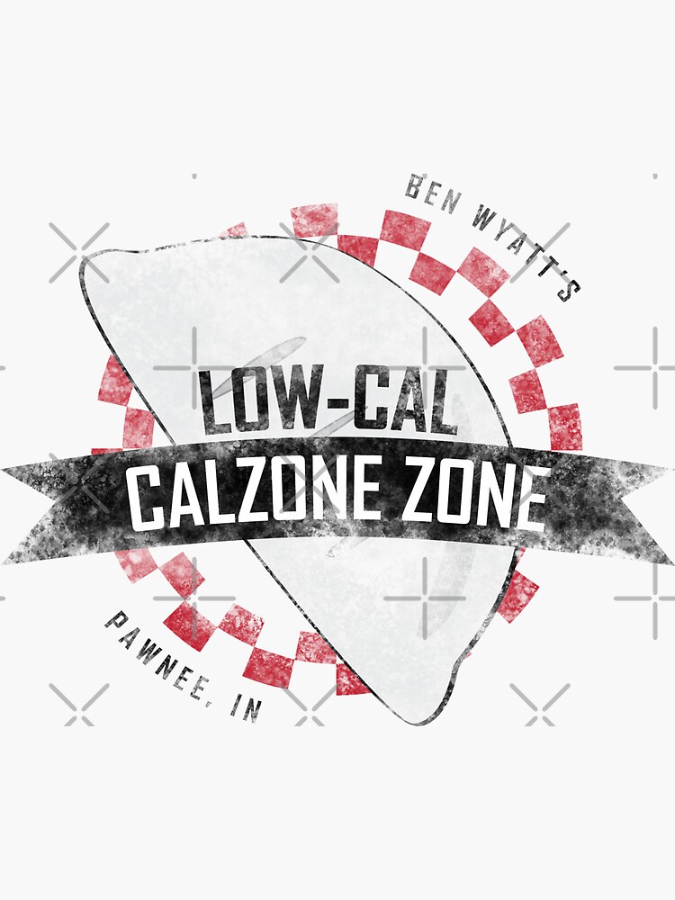 "Ben Wyatt's Low-Cal Calzone Zone" Sticker for Sale by malkoh | Redbubble