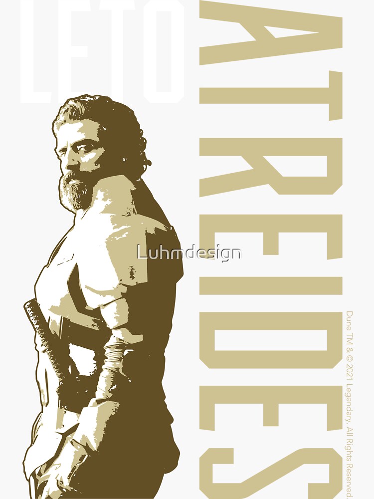 "Leto Atreides Graphic - Dune 2021 fan art" Sticker for Sale by ...