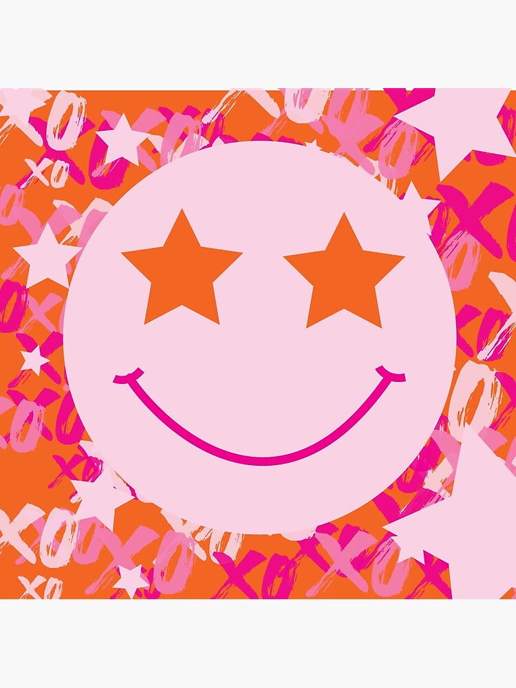 "Preppy Smiley Face" Art Print for Sale by designsbylivxo | Redbubble