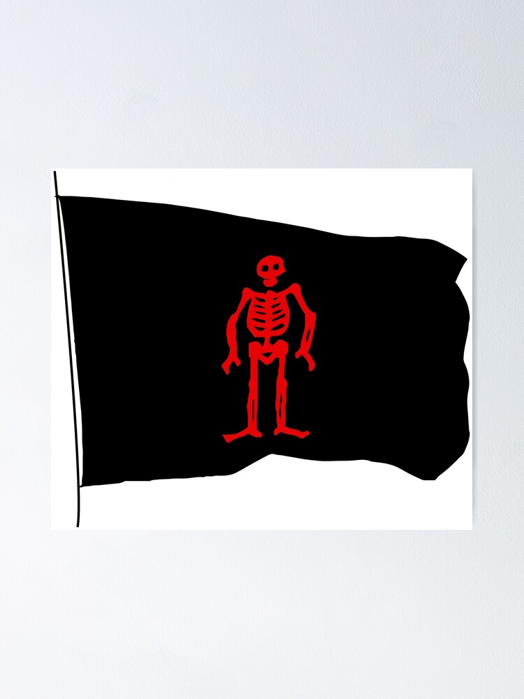 "Historic Pirate Flag Edward Low 2" Poster for Sale by QuidnuncDesigns ...