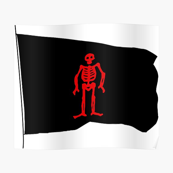 "Historic Pirate Flag Edward Low 2" Poster for Sale by QuidnuncDesigns ...