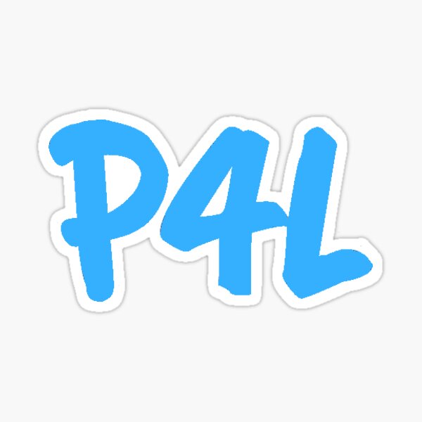"P4L" Sticker for Sale by kathh21 | Redbubble