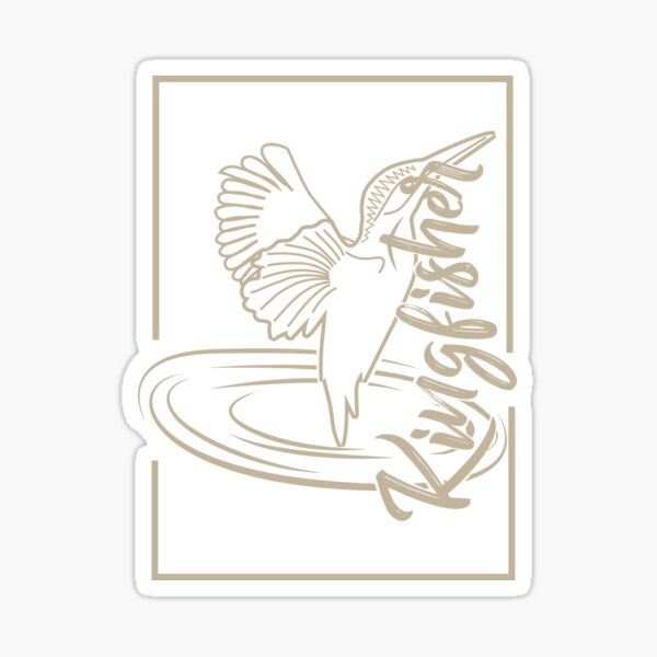 "kingfisher " Sticker for Sale by ogarr | Redbubble