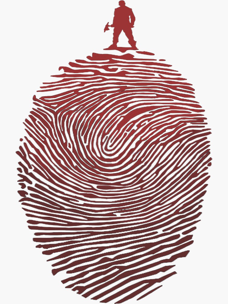 "Fingerprint" Sticker for Sale by bashiq | Redbubble