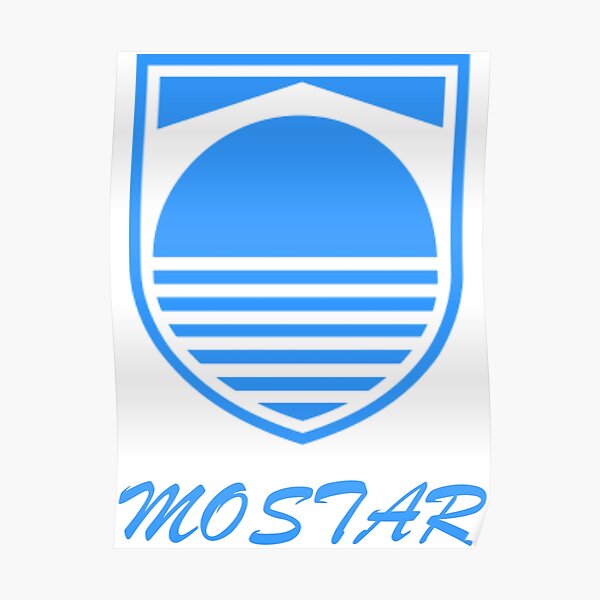 "Mostar grb - flag - Bosnia and Herzegovina" Poster for Sale by Zirrko ...