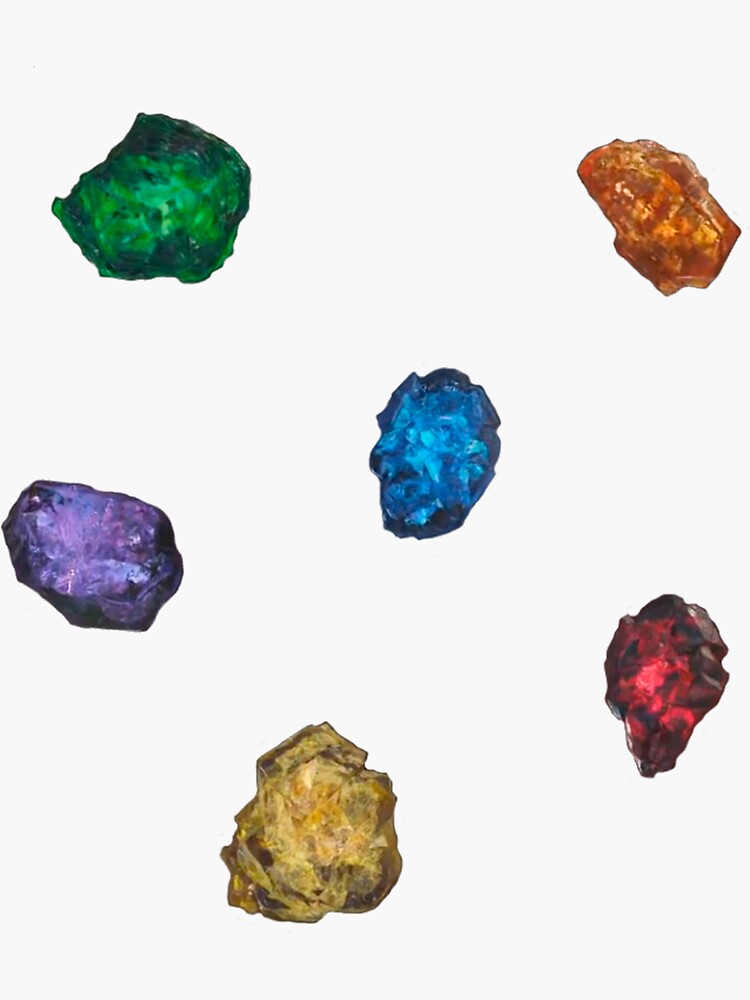 "Infinity Stones" Sticker for Sale by wandaplus | Redbubble