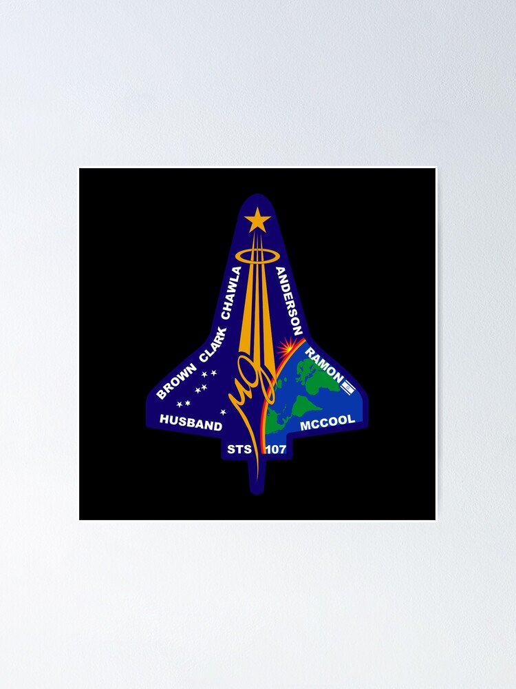 "STS-107 Space Shuttle Columbia Mission Logo " Poster by trendistudio ...