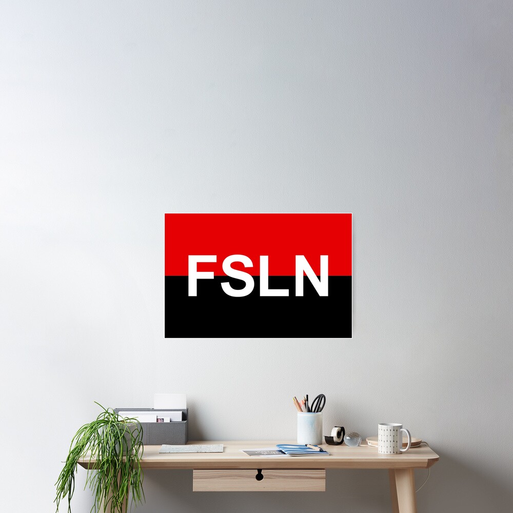 "Sandinista FSLN Flag" Poster for Sale by KJCasey1982 | Redbubble