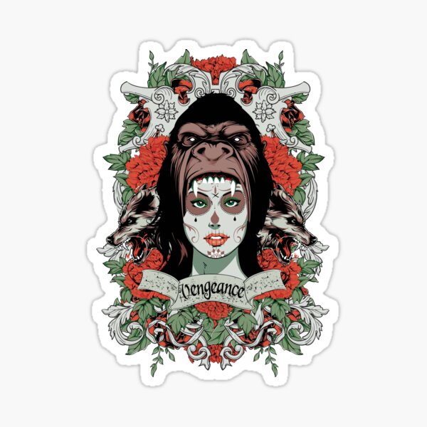 "Day Of The Dead Girl | Sugar Skull" Sticker by Epicartelysium | Redbubble