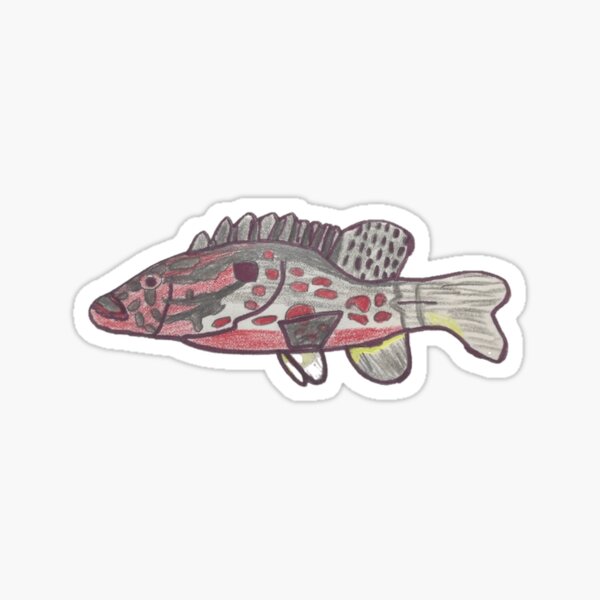 "Tiny Little mini trout" Sticker by RACHELDF | Redbubble