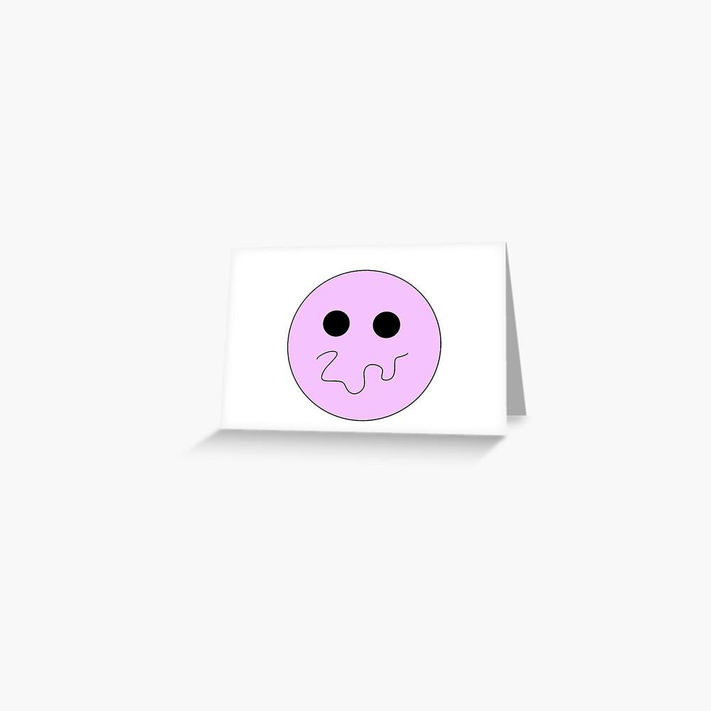"Wiggly smiley face" Greeting Card by cloudlagoon | Redbubble