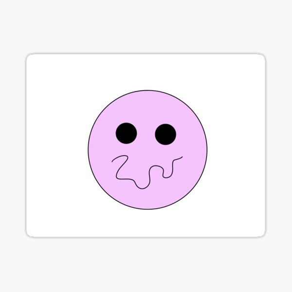 "Wiggly smiley face" Sticker for Sale by cloudlagoon | Redbubble