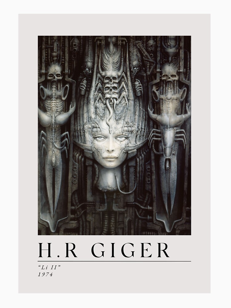"H.R Giger Li II Print " T-shirt for Sale by joneajackis | Redbubble ...
