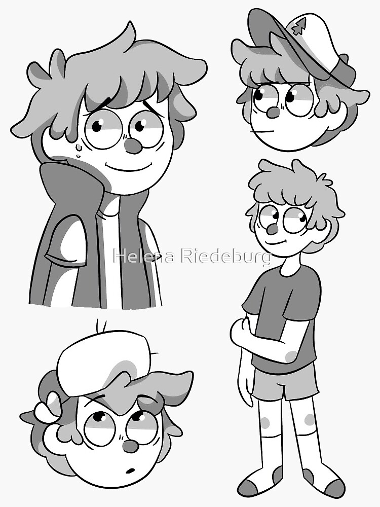 "Dipper Pines" Sticker by dippersgirl | Redbubble
