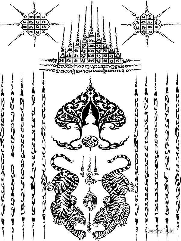 Sak Yant: Stickers | Redbubble