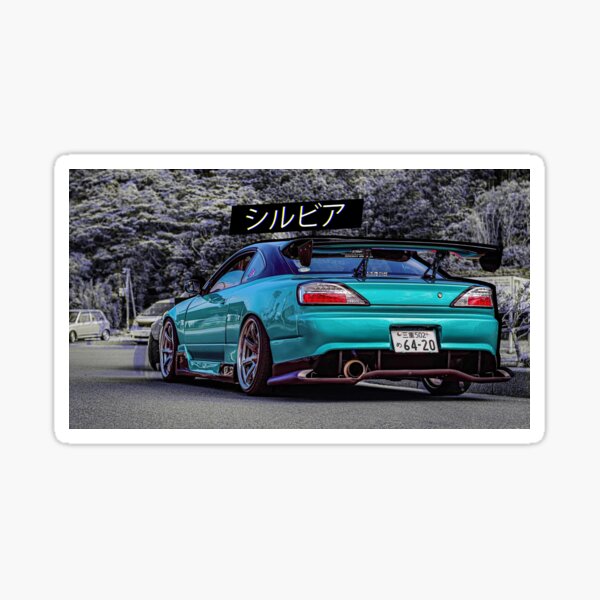 "Nissan Silvia" Sticker for Sale by Komandor-szep | Redbubble