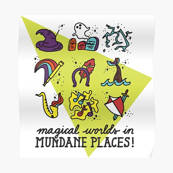 "Magical Worlds Logo" Poster for Sale by HATC | Redbubble