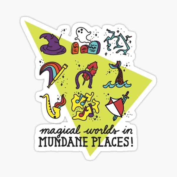 "Magical Worlds Logo" Sticker for Sale by HATC | Redbubble