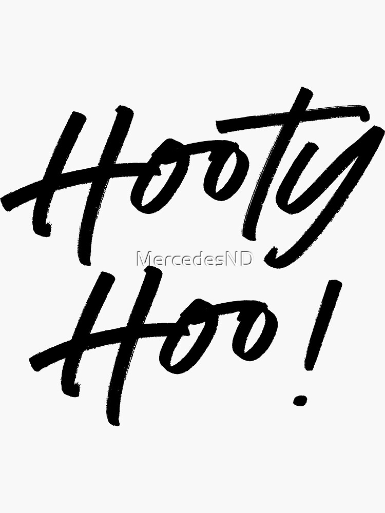 "Black Hooty Hoo" Sticker for Sale by MercedesND | Redbubble