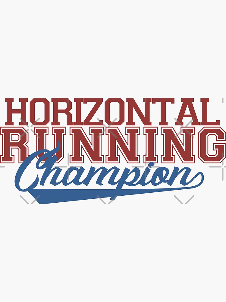 "horizontal runner" Sticker for Sale by marydorotan | Redbubble