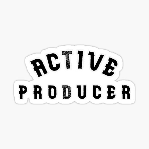 "Active Producer ,Beat marker " Sticker by WeGotThat | Redbubble