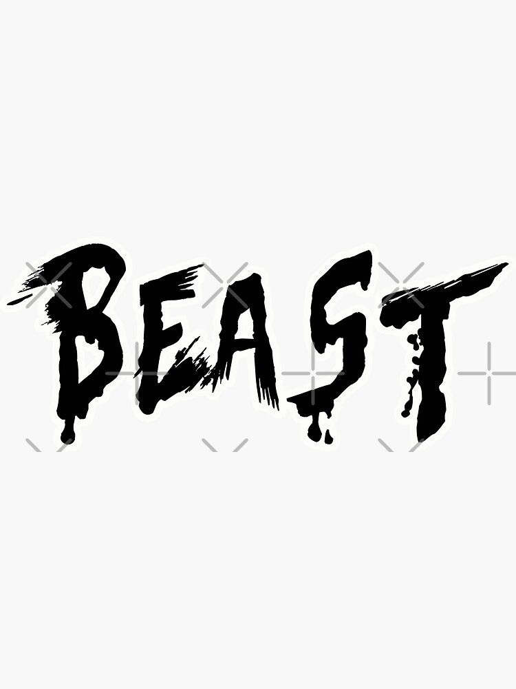 "Beast" Sticker for Sale by JTK667 | Redbubble
