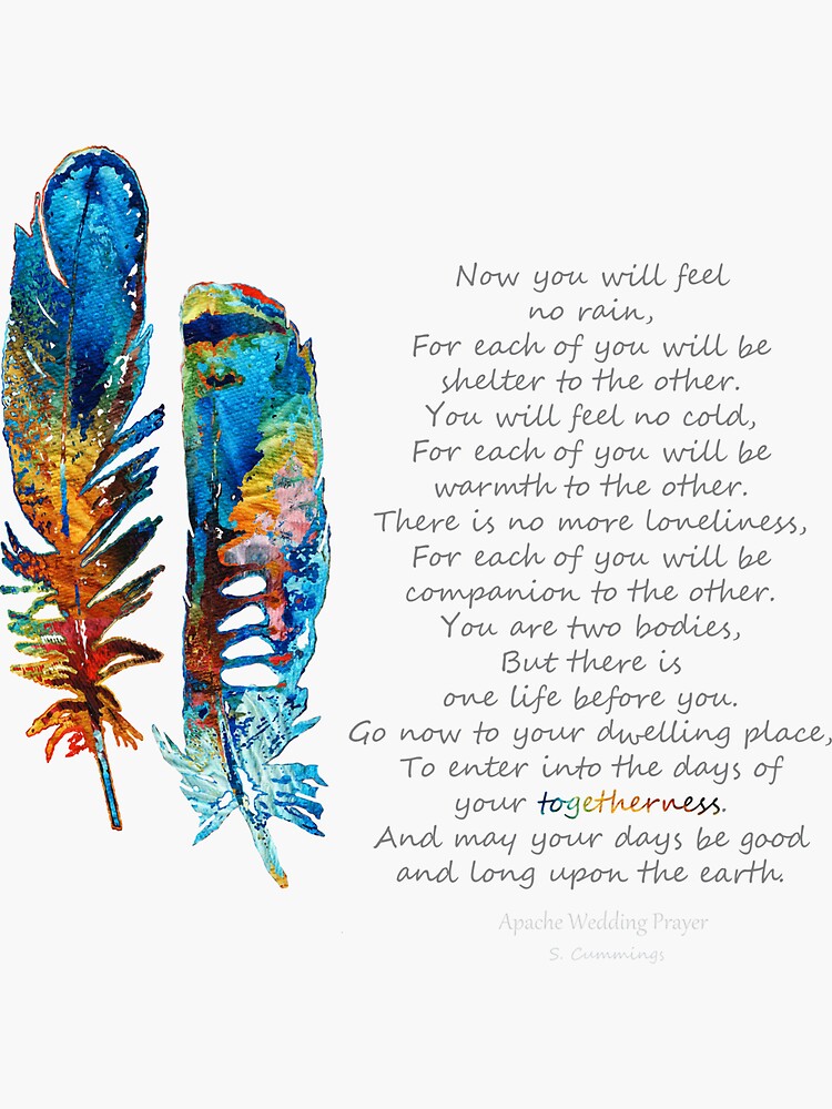 "Togetherness - Native American Wedding Prayer - By Sharon Cummings ...