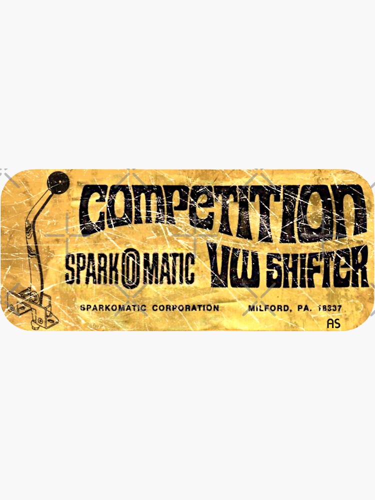 "Vintage Sparkomatic Decal re-imagined " Sticker for Sale by SimonAllen ...