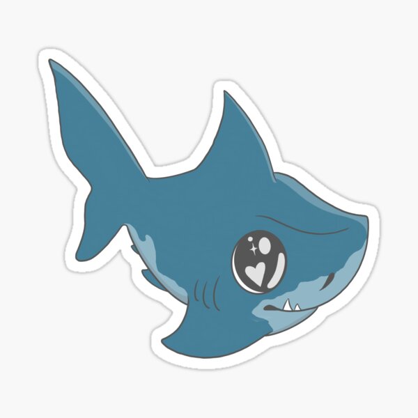 "Chibi Great White" Sticker for Sale by MooseCanoe32 | Redbubble