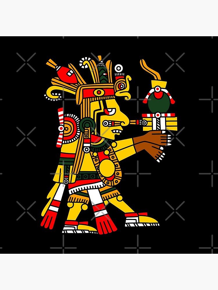 Lámina fotográfica «Deidad azteca Cinteotl, Dios del maíz, Codex Borgia ...