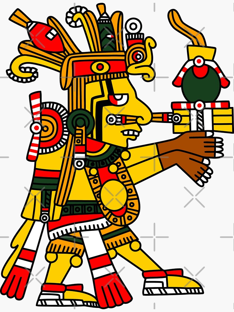 "Aztec Deity Cinteotl, God of Maize, Codex Borgia." Sticker for Sale by ...