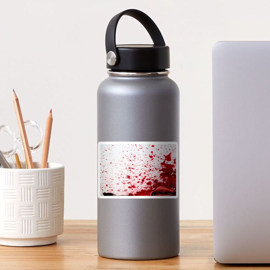 "Blood splatter" Sticker for Sale by Lustkill | Redbubble
