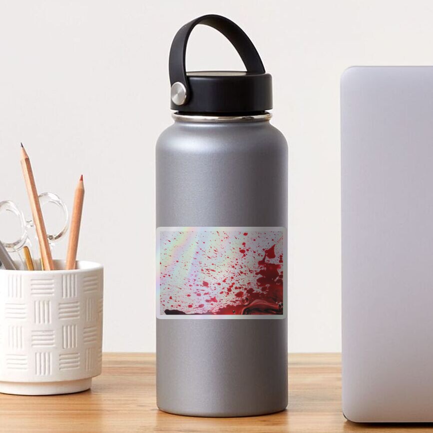 "Blood splatter" Sticker for Sale by Lustkill | Redbubble