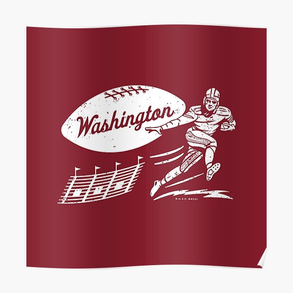 "Vintage Football - Washington Commanders (White Washington Wordmark ...
