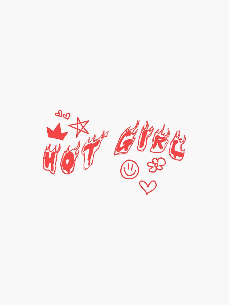 Hot Girl Sticker Sticker By Iconicallydes Redbubble