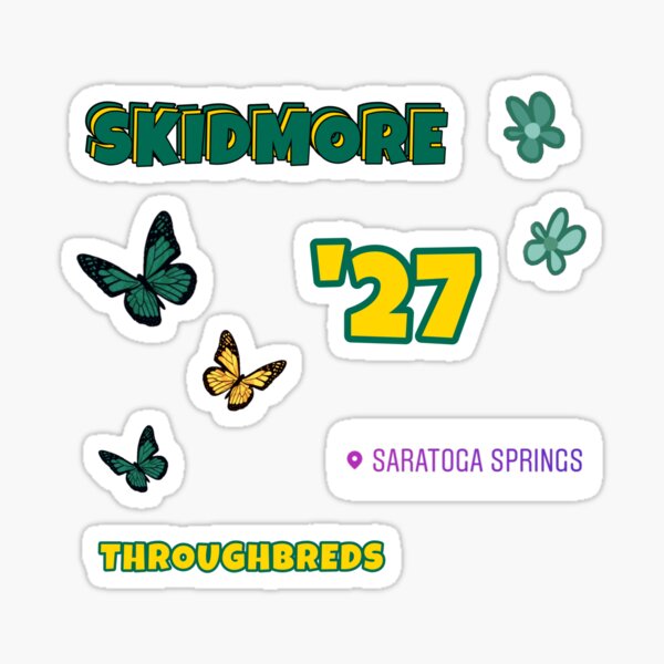 "Skidmore Class of 2027 Sticker Pack" Sticker for Sale by brookeee101 ...