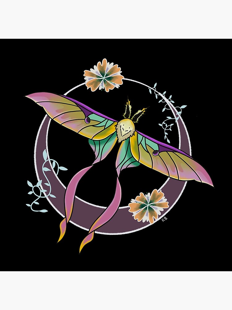 "Luna Moth" Poster by kbrgr-art | Redbubble