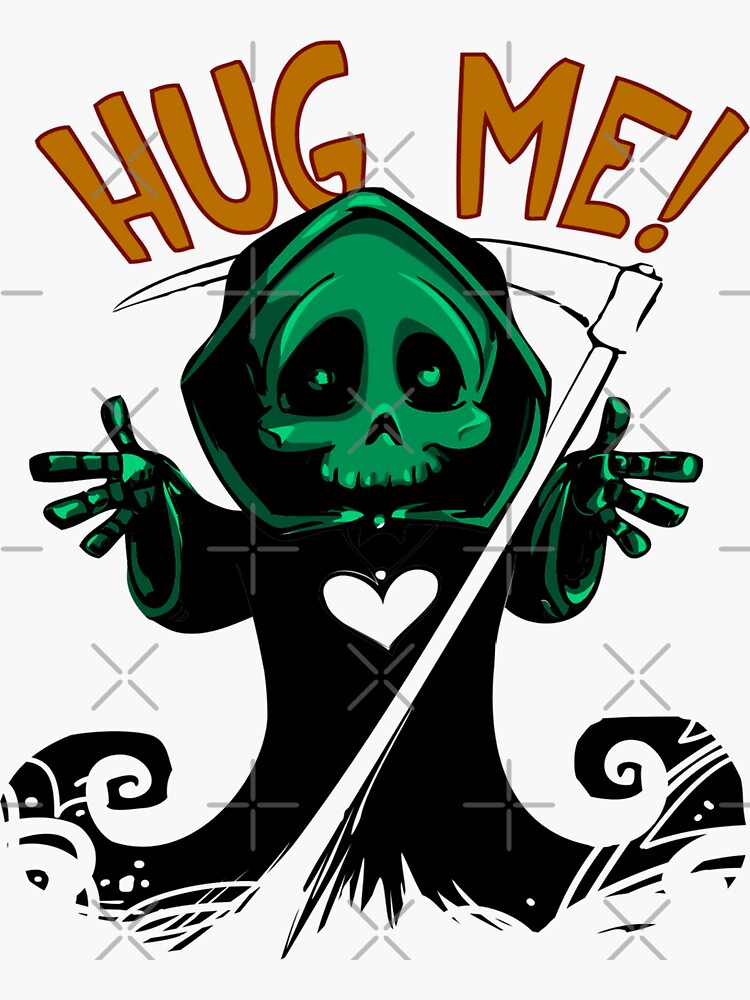 "Spooky Halloween _ Hug Me!" Sticker for Sale by PurButterFly | Redbubble